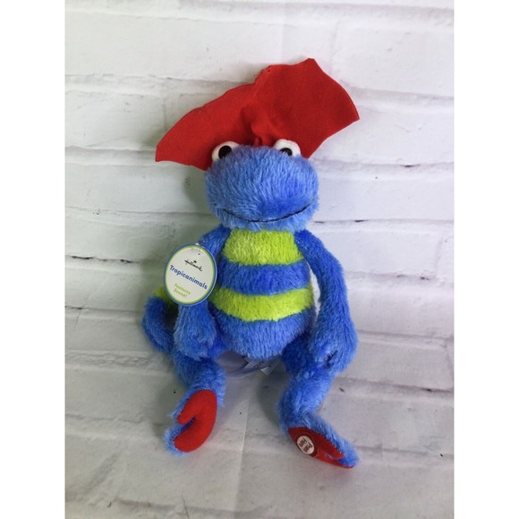 Hallmark | Toys | Hallmark Tropicanimals Blue Striped Green Dinosaur ...